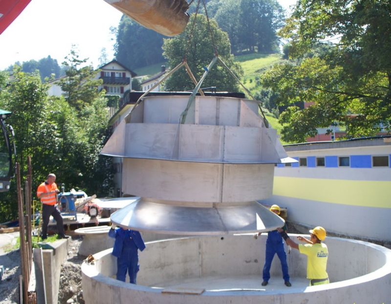 Wirbelabscheider in der Schweiz fertiggestellt